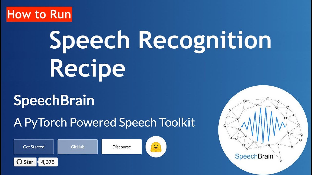How To Run Speech Recognition With Speechbrain Pytorch Speech Toolkit Tutorial Youtube