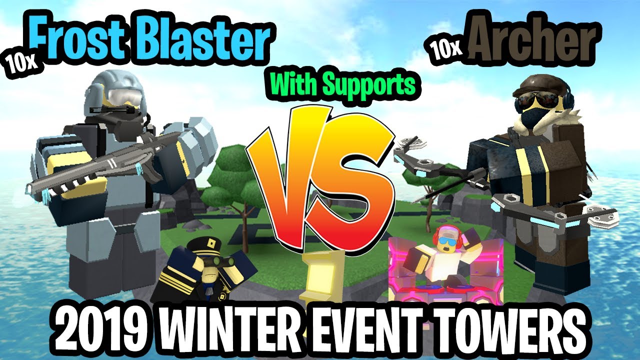 10 Frost Blaster vs 10 Archer 2019 WINTER EVENT TOWERS | Tower Defense ...