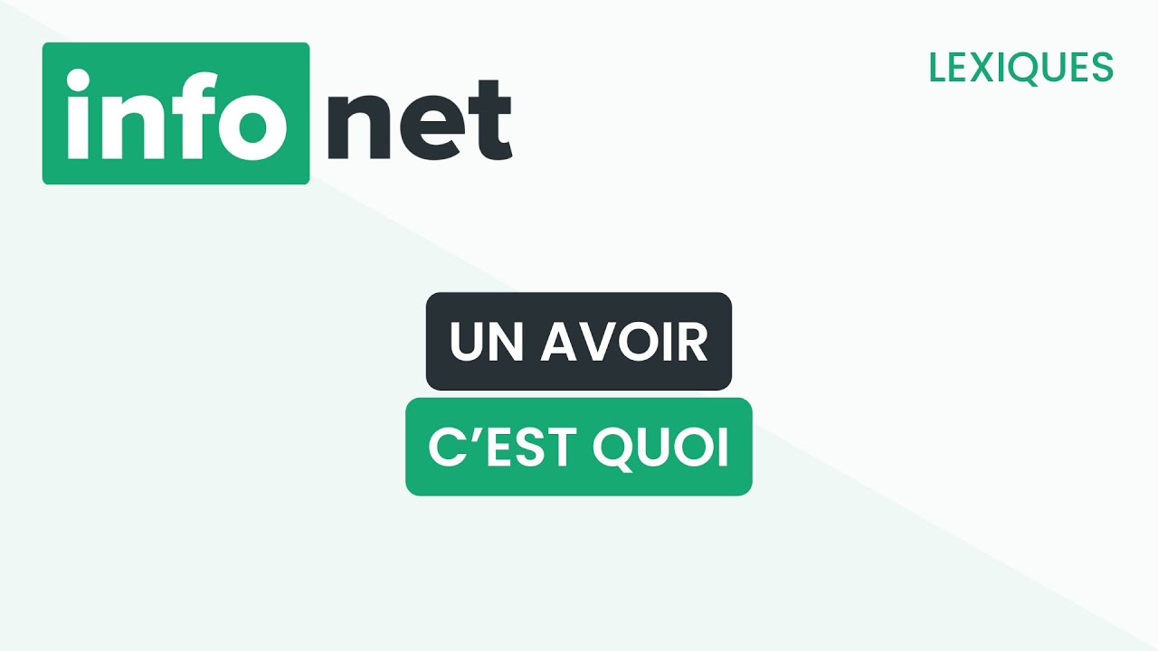 Un avoir, c'est quoi ? (définition, aide, lexique, tuto, explication ...