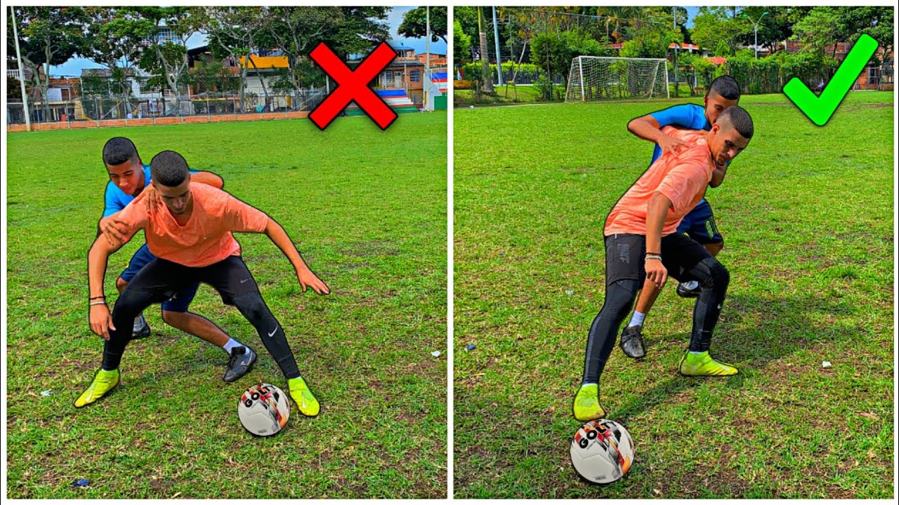 Como PROTEGER el Balón Con el CUERPO - YouTube