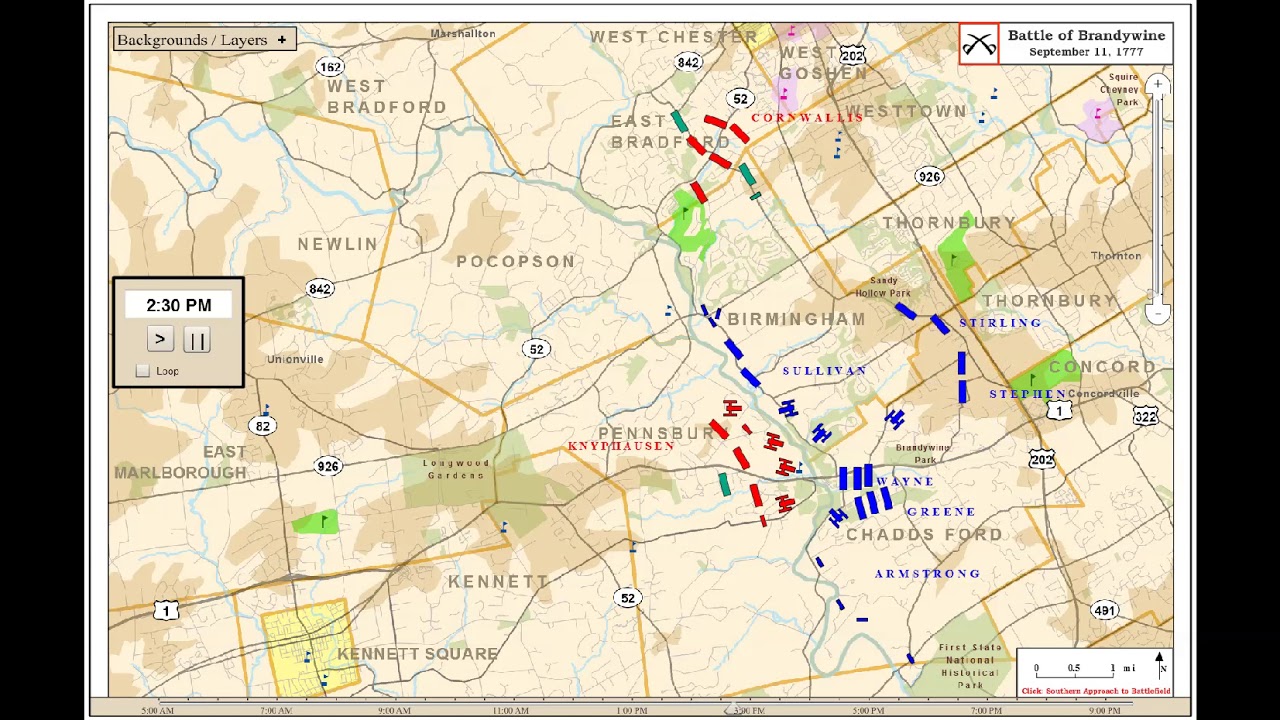 Brandywine Creek Battle Map
