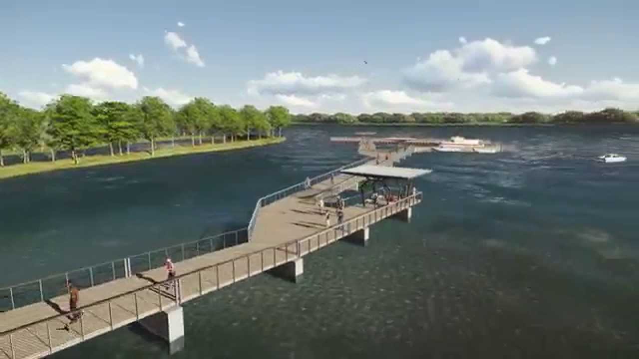 Detroit River International Wildlife Refuge Fishing Pier and Boat Dock ...