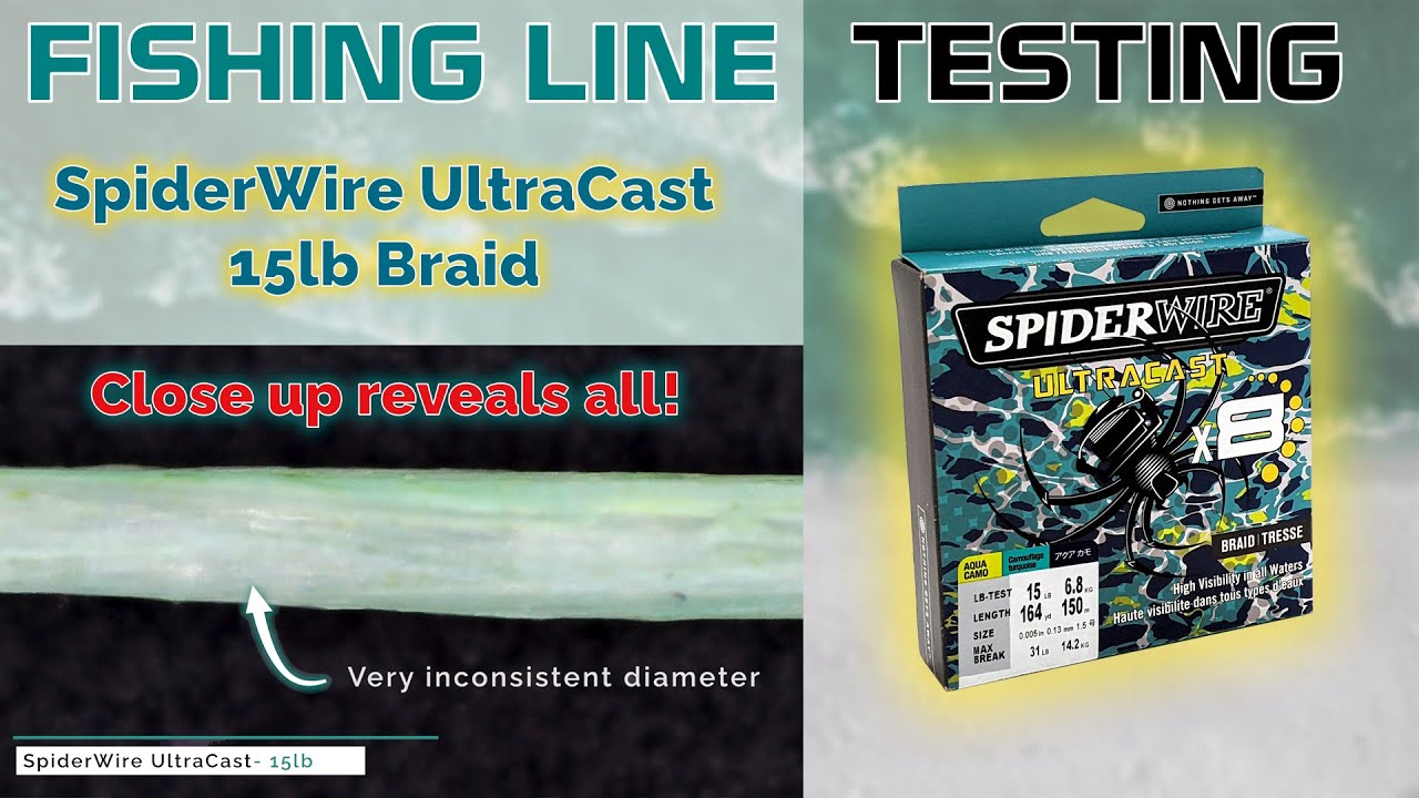Fishing Line Testing SpiderWire UltraCast 15lb Braid YouTube