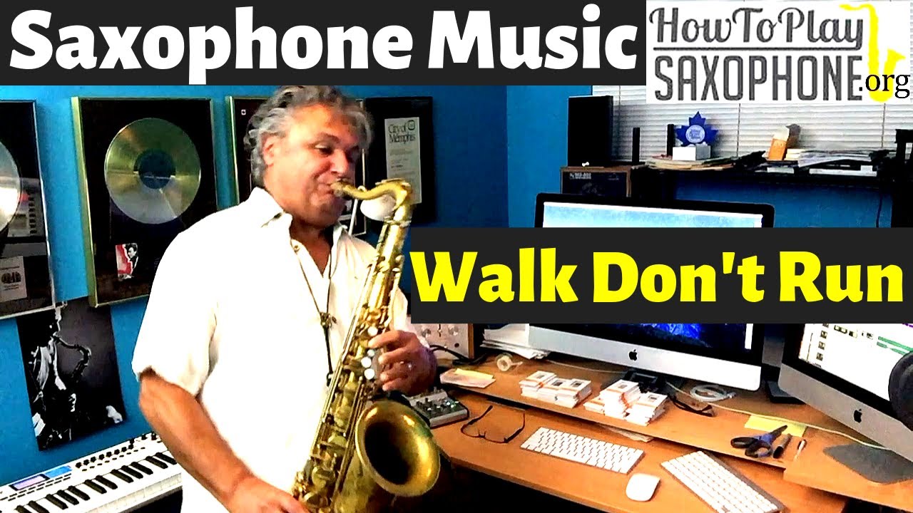 Walk Don't Run - Saxophone Music & Backing Track - YouTube