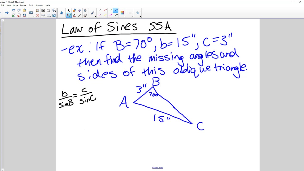 Law of Sines - SSA - YouTube