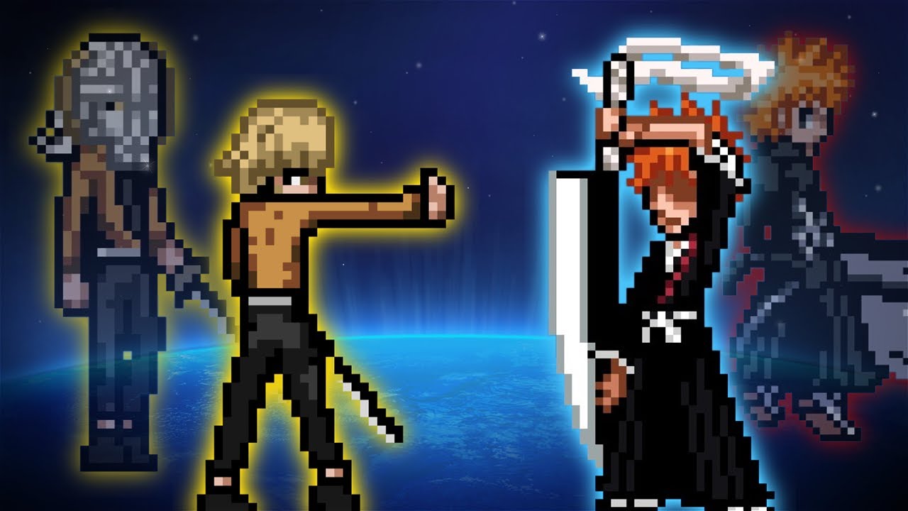 Shinji (New) Vs Ichigo (all forms) in Jump Force Mugen - YouTube