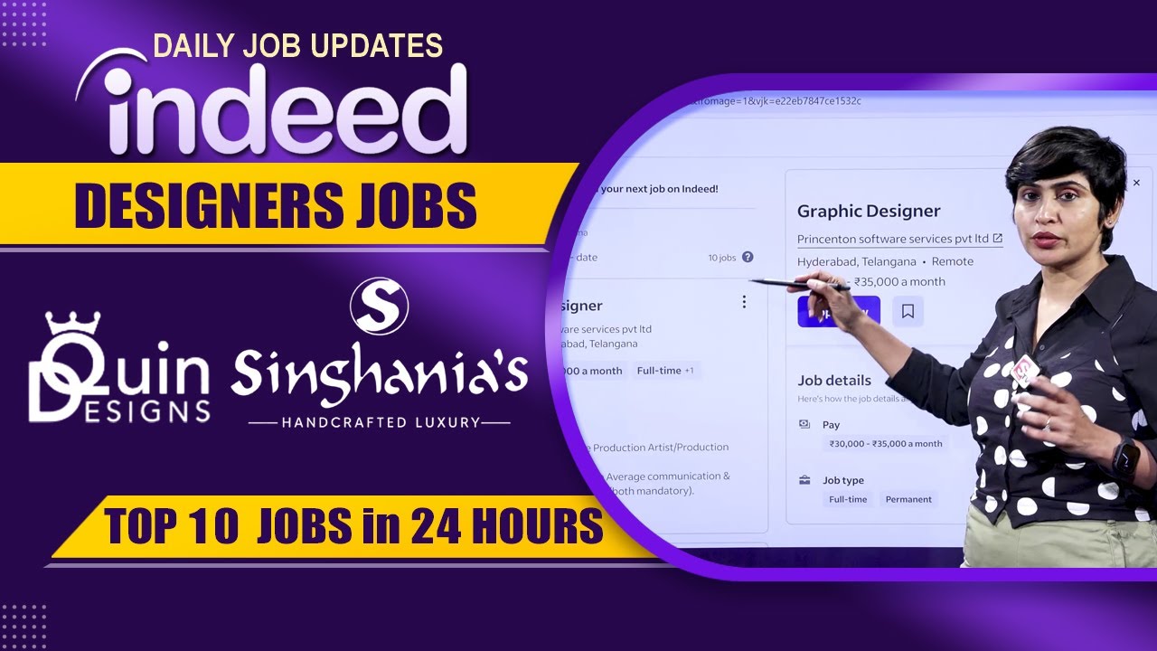 Top 10 Designer Jobs in Indeed | Hyderabad Fresher Jobs | Daily Job ...