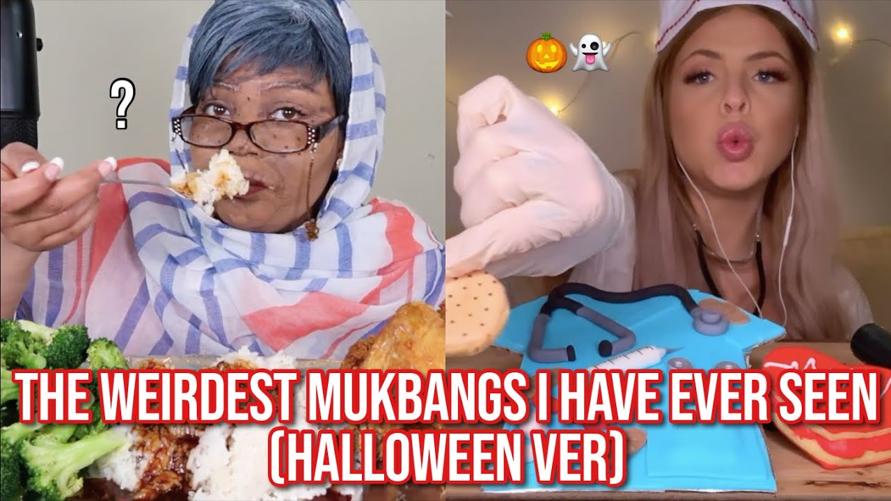 the WEIRDEST mukbangs i have ever seen (halloween costume ver.) - YouTube