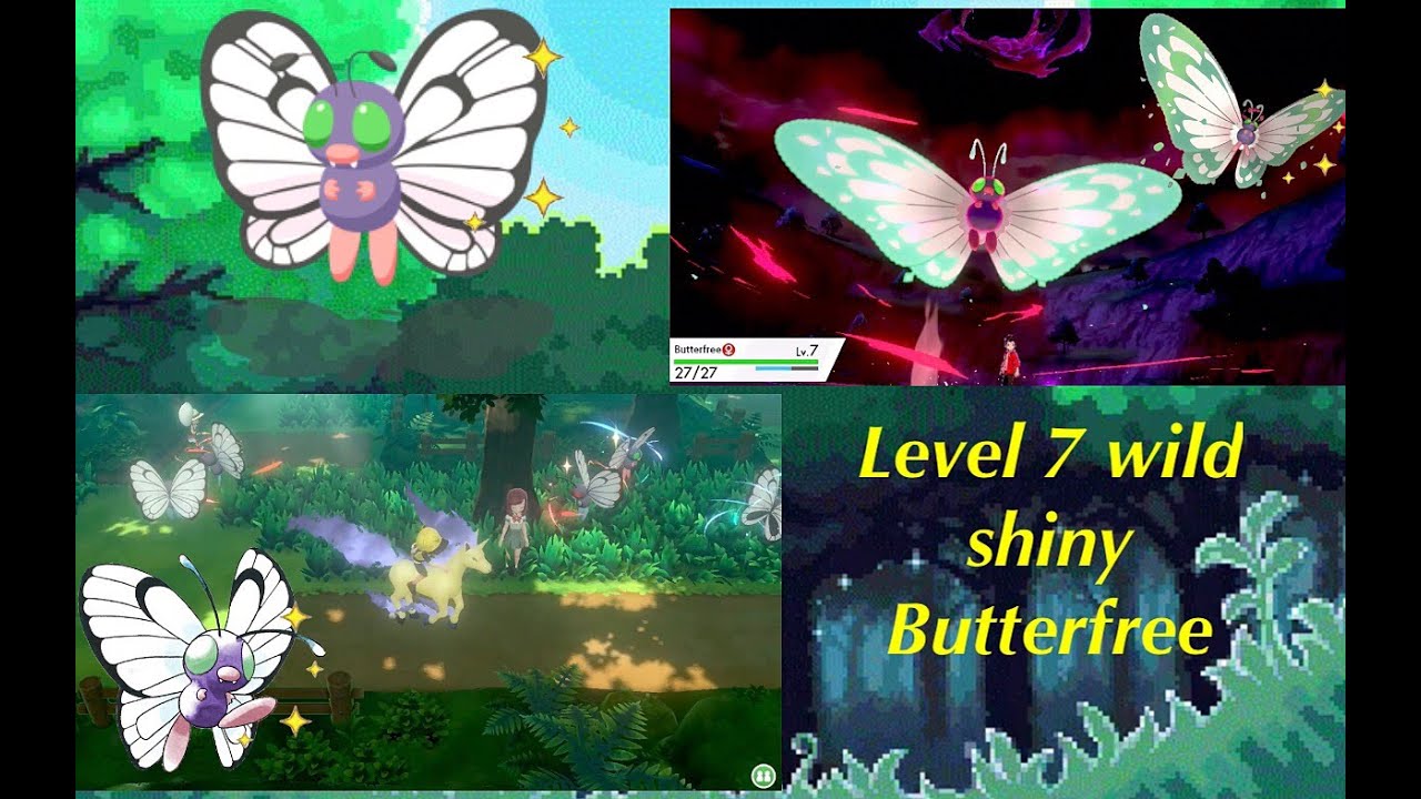 Rare Level 7 Shiny Butterfree encounter + Epic shiny Gmax showcase ...