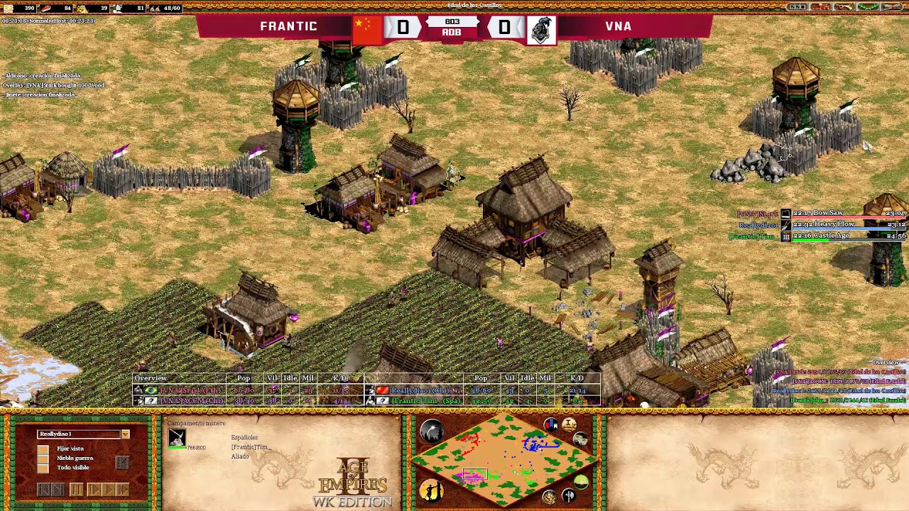 FRNTIC VS VIETNAM VIVI -TIIM LA PESADA DEL FRANTIC AGE OF EMPIRES 2 ...