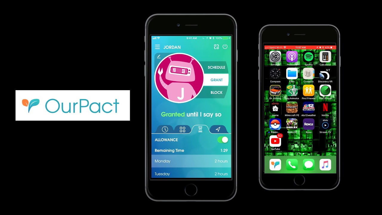 Ourpact app Demo - YouTube