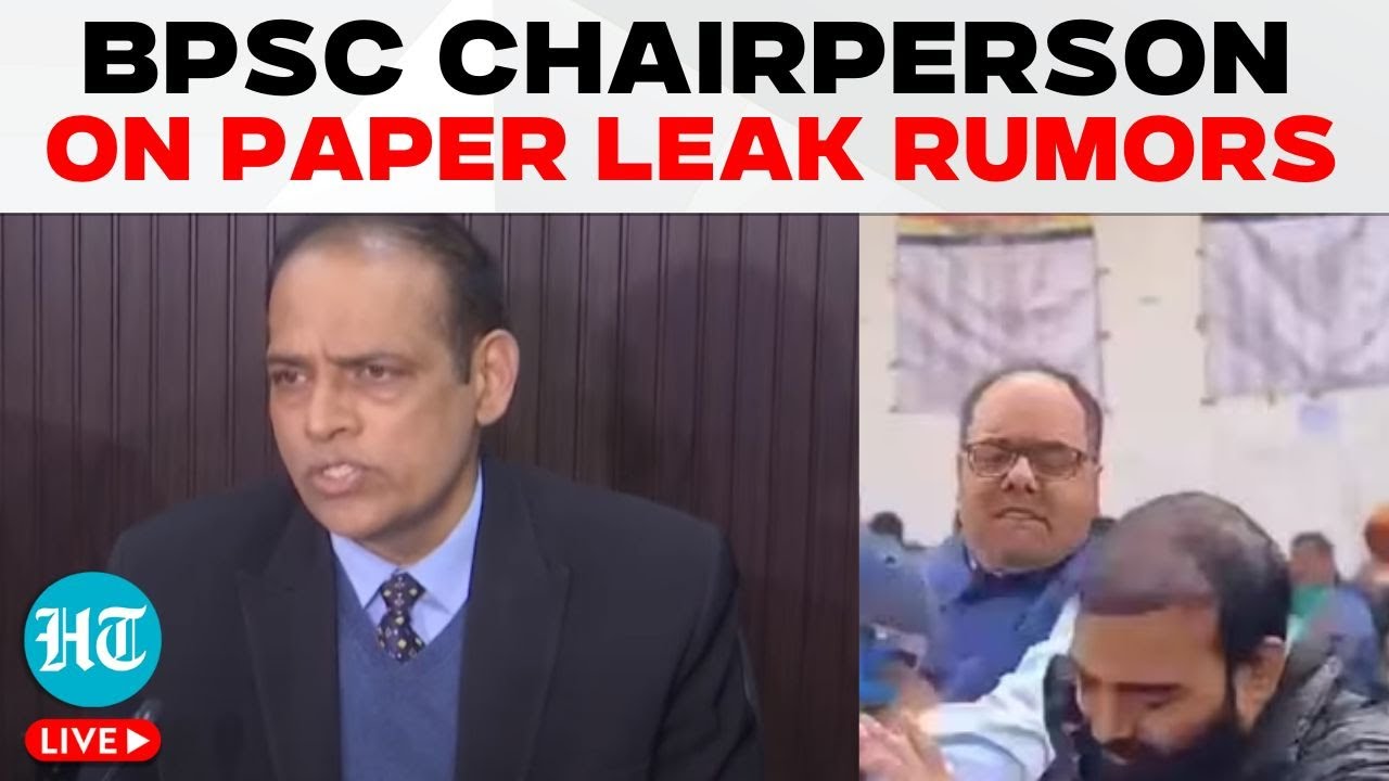 BPSC LIVE: Press Briefing By Chairperson Parmar Ravi Manubhai On Paper ...
