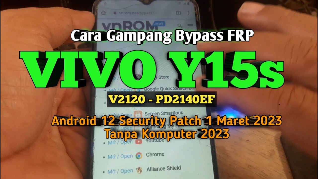 Cara Mudah Bypass FRP VIVO Y15s Tanpa PC Terbaru 2023 - YouTube