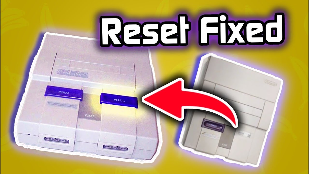 Super Nintendo Console Cleaning & Reset Switch Repair - YouTube