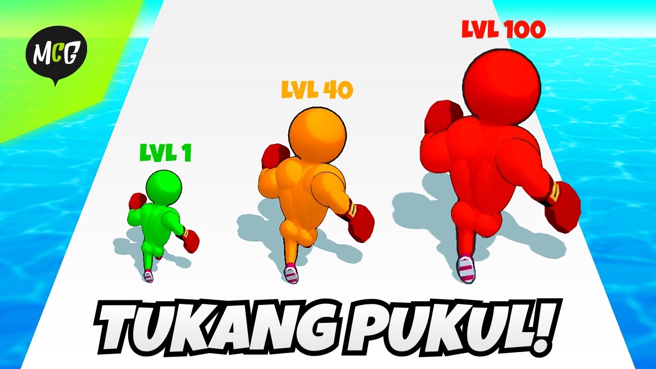 Menjadi Tukang Pukul Terkuat! - Level Up Runner - YouTube