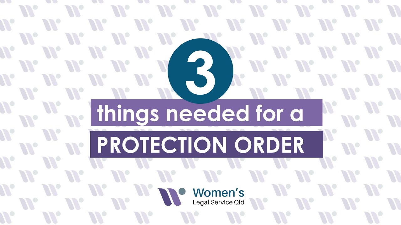 Three things needed for a protection order - YouTube