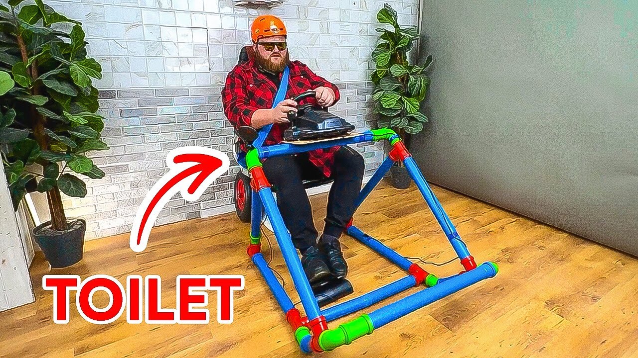 Royal Gamer's Trone: Toilet Racing Setup - YouTube