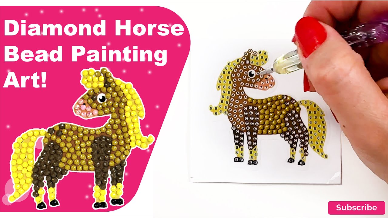 Diamond Horse painting - Create Your Own Sparkling Art! - YouTube