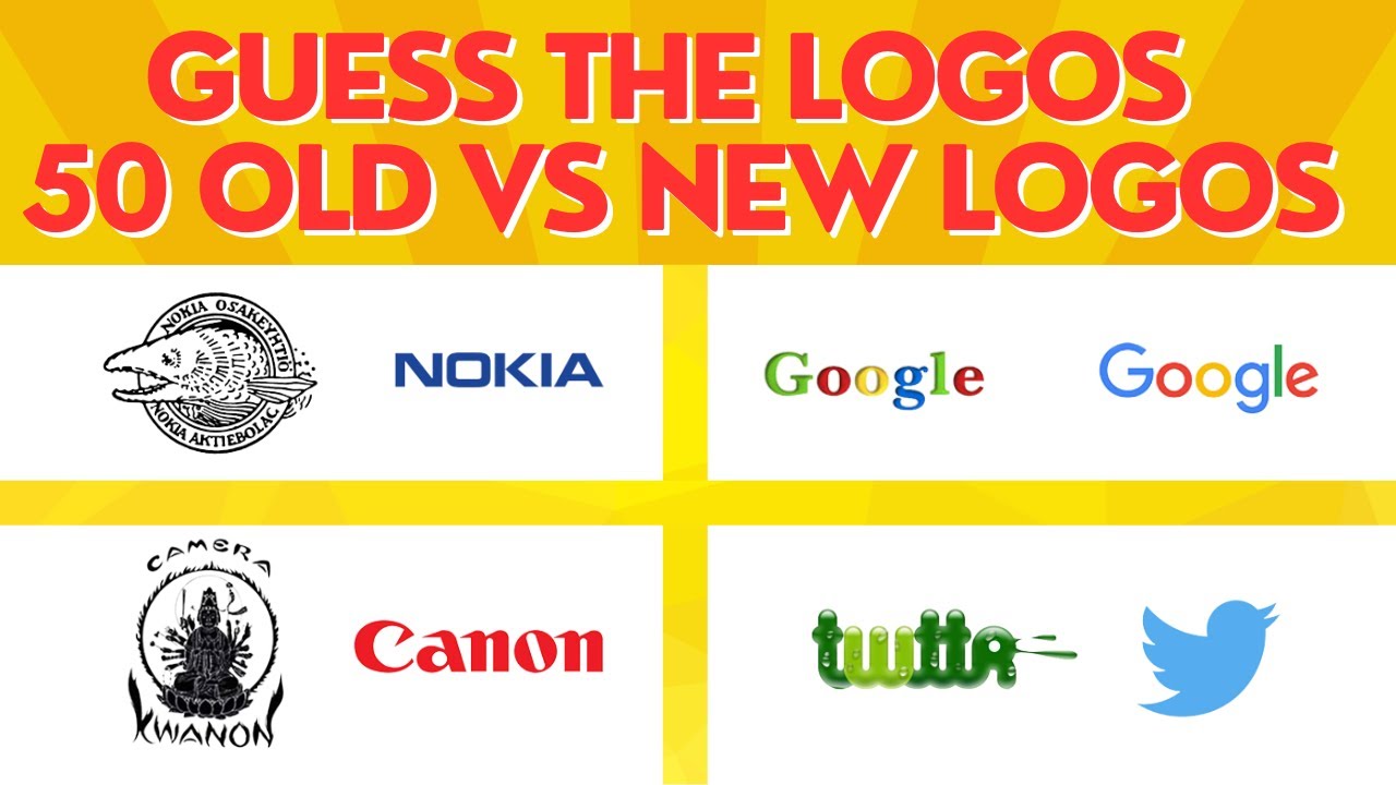 GUESS THE LOGO IN 3 SECONDS | 50 NEW VS OLD FAMOUS LOGO - YouTube