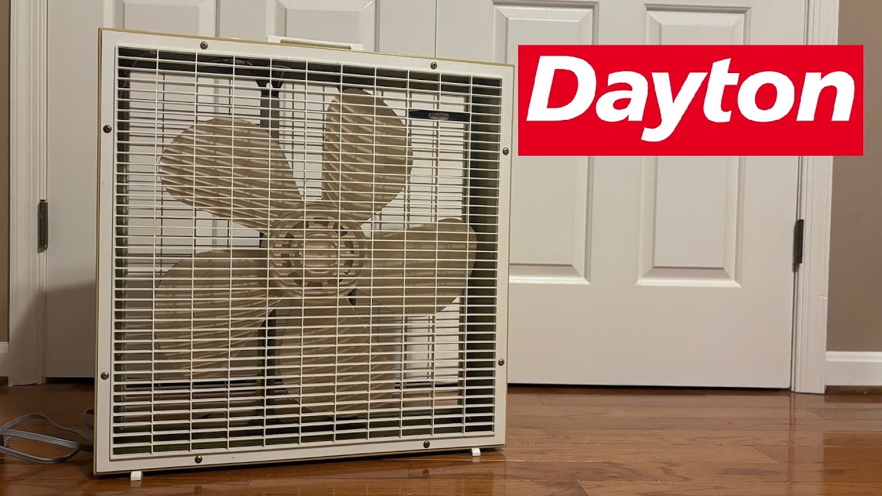 Dayton 4C510 Commercial Box Fan | An Uncommon Lakewood Rebadge - YouTube