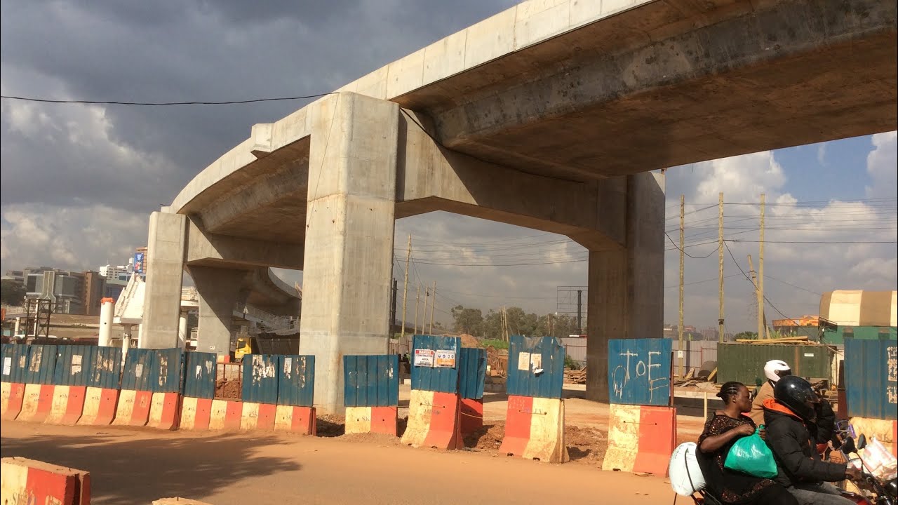 Kampala Flyover Project Progress: Pedestrian Overpass Construction at ...