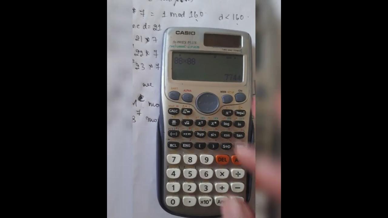 RSA Algorithm Problem | Cryptography | 18CS744 - YouTube