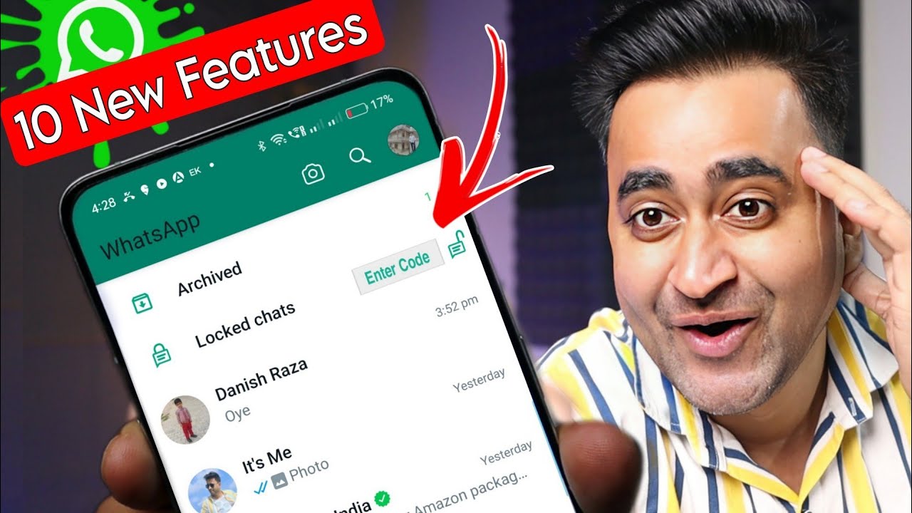 10 Amazing WhatsApp New Features - Chat Lock Secret Lock | WhatsApp New ...