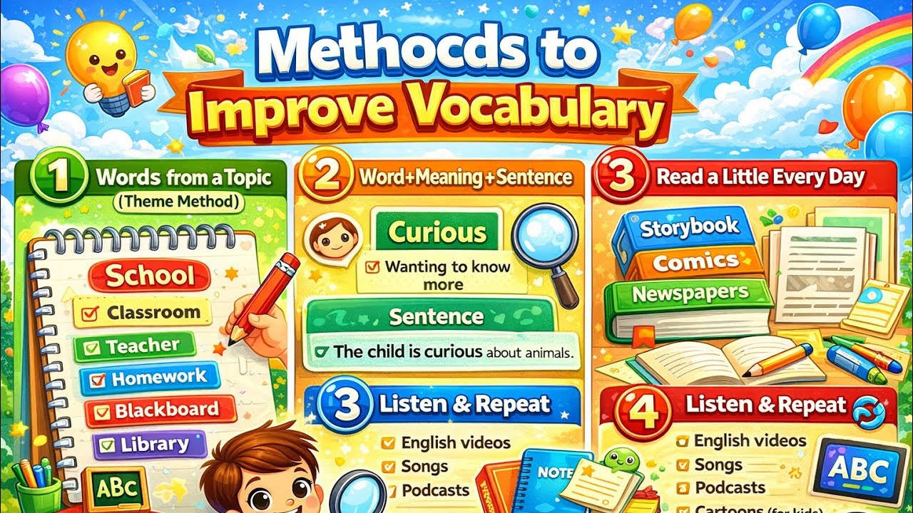 English Vocabulary Booster: Word Web Learning Activity - YouTube