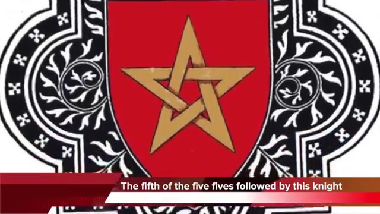 Sir Gawain Shield with Gold Pentangle - Caerphilly Castle - Cymru o'r ...