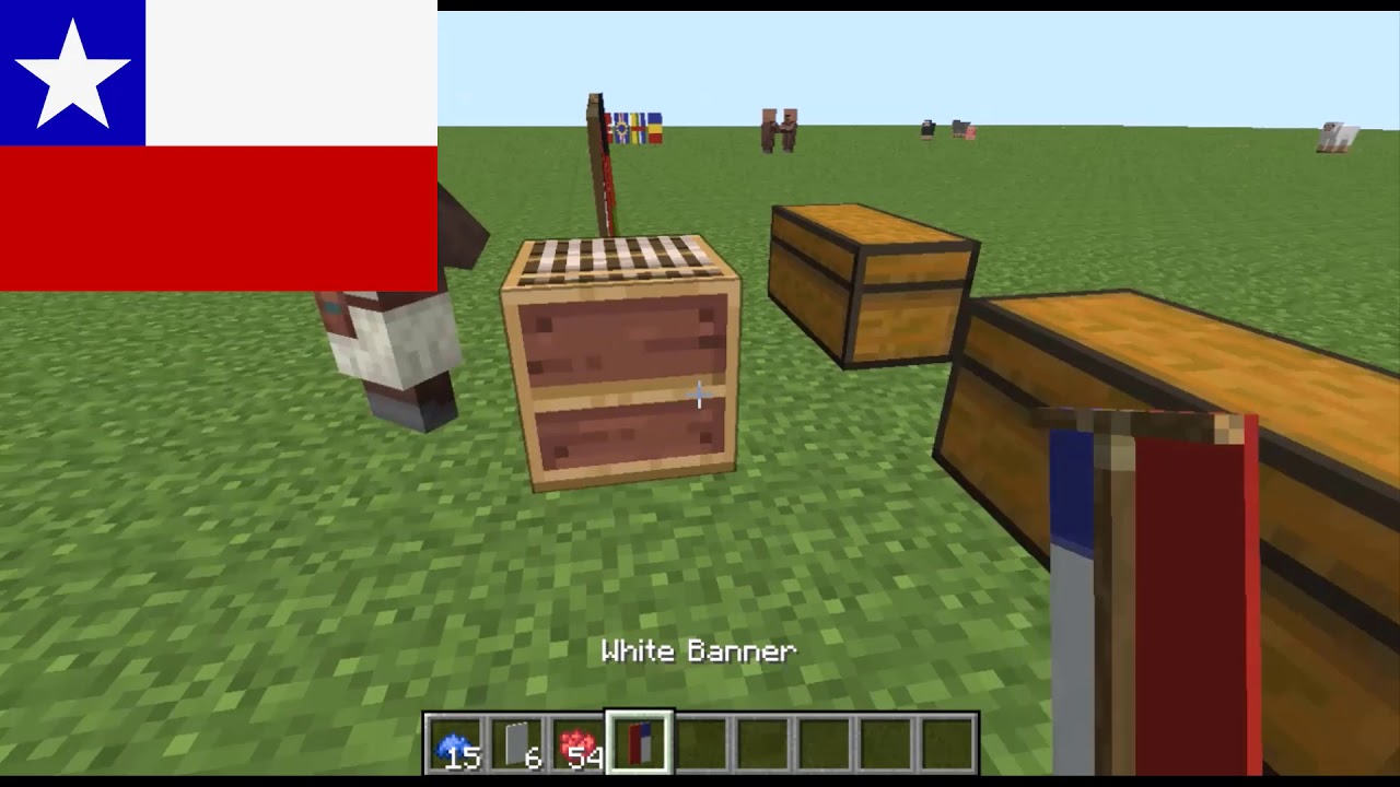 Minecraft Flag Banner Tutorial: Chile - SRPFC - YouTube