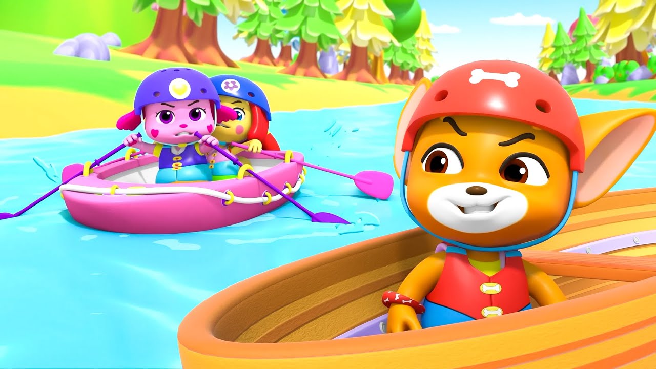 River Race Fun Animal Cartoon Show for Children - YouTube