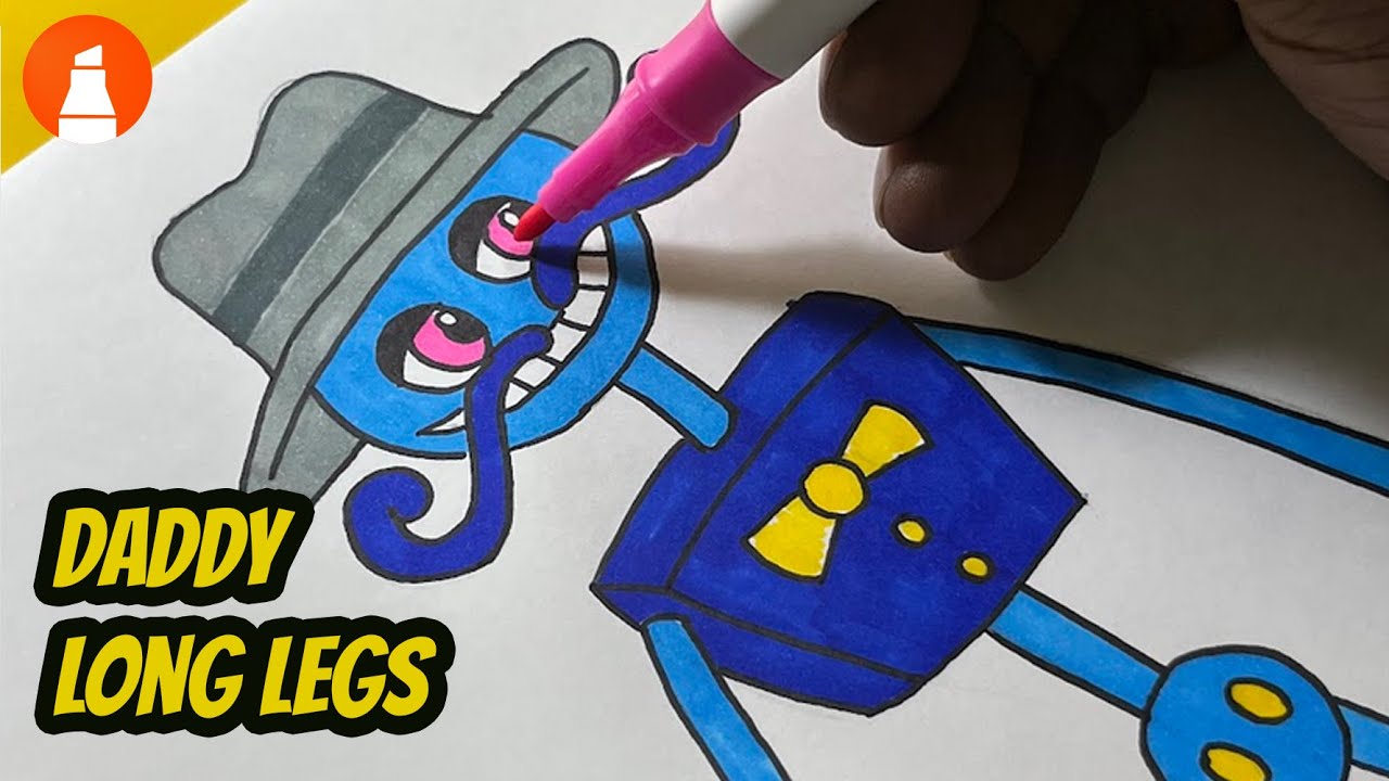 Daddy long legs drawing | poppy playtime - Andy Art Hub - YouTube