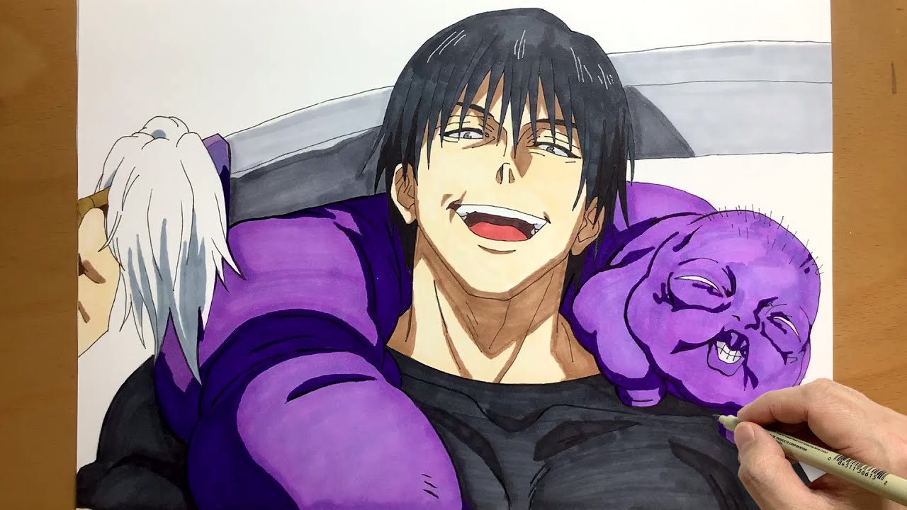 How to draw Toji Fushiguro from Jujutsu Kaisen | Toji Fushiguro | step ...