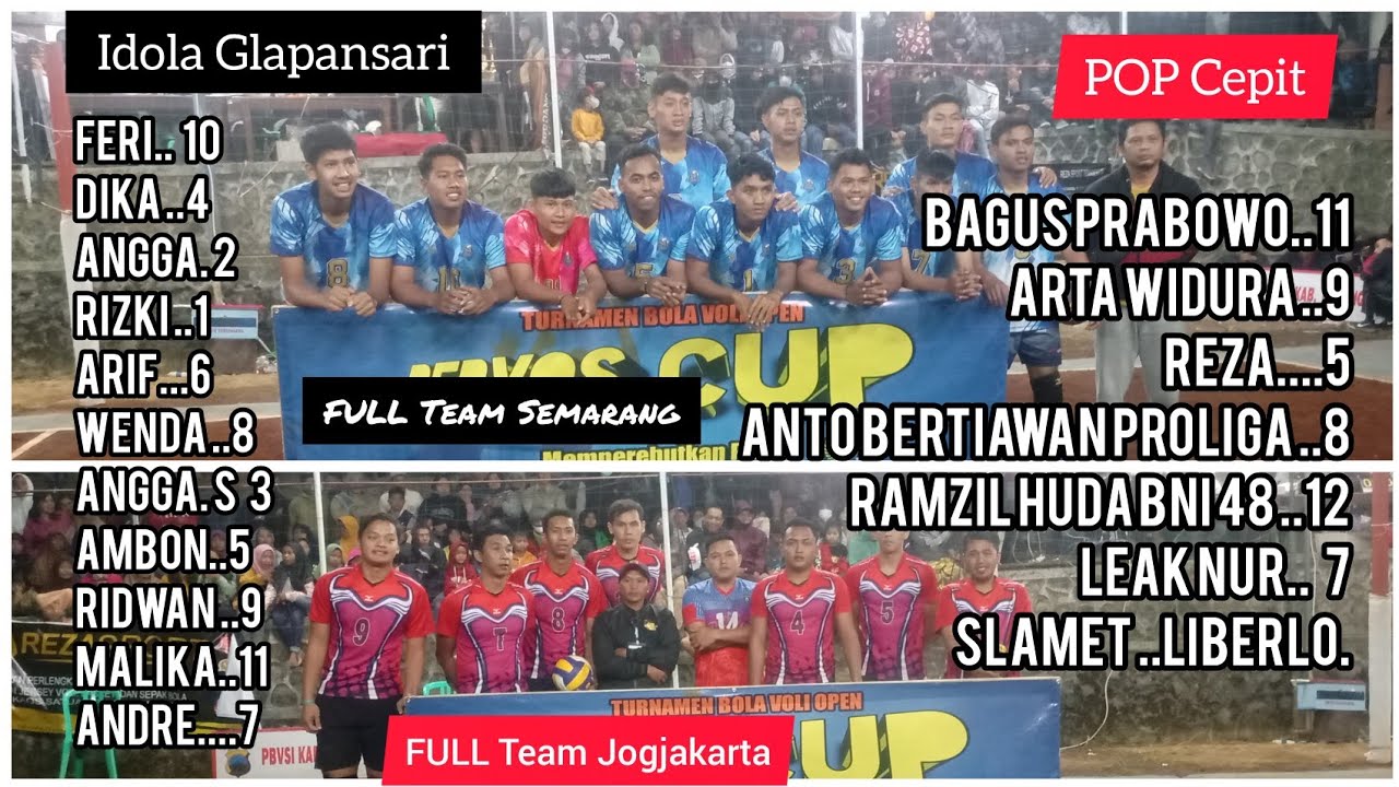 Pop Cepit Vs Idola Glapansari FINAL dini Scor 3 vs 2 Bola Volley ...