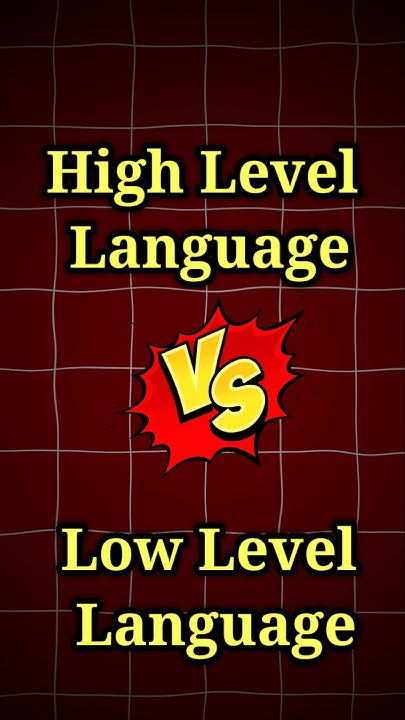 High level language vs low level language Easy Explanation #ytshorts # ...