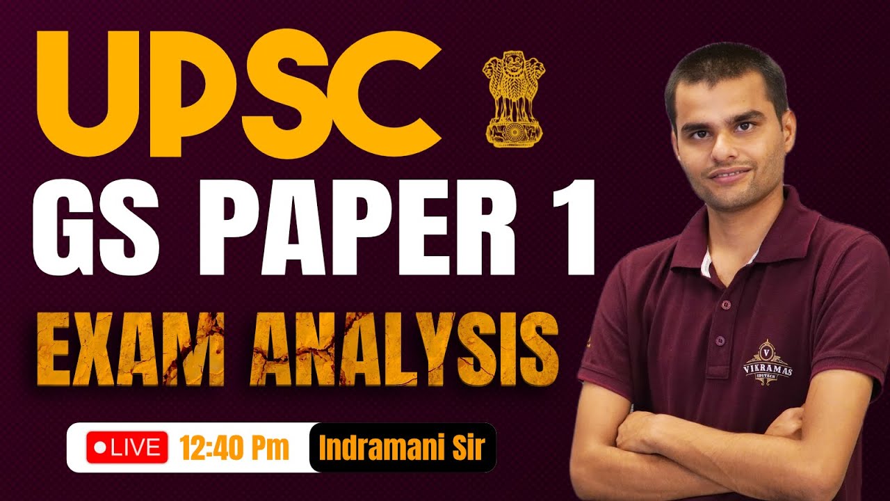 UPSC Mains 2023 - General Studies(GS) Paper 1 | Exam Analysis | Live ...