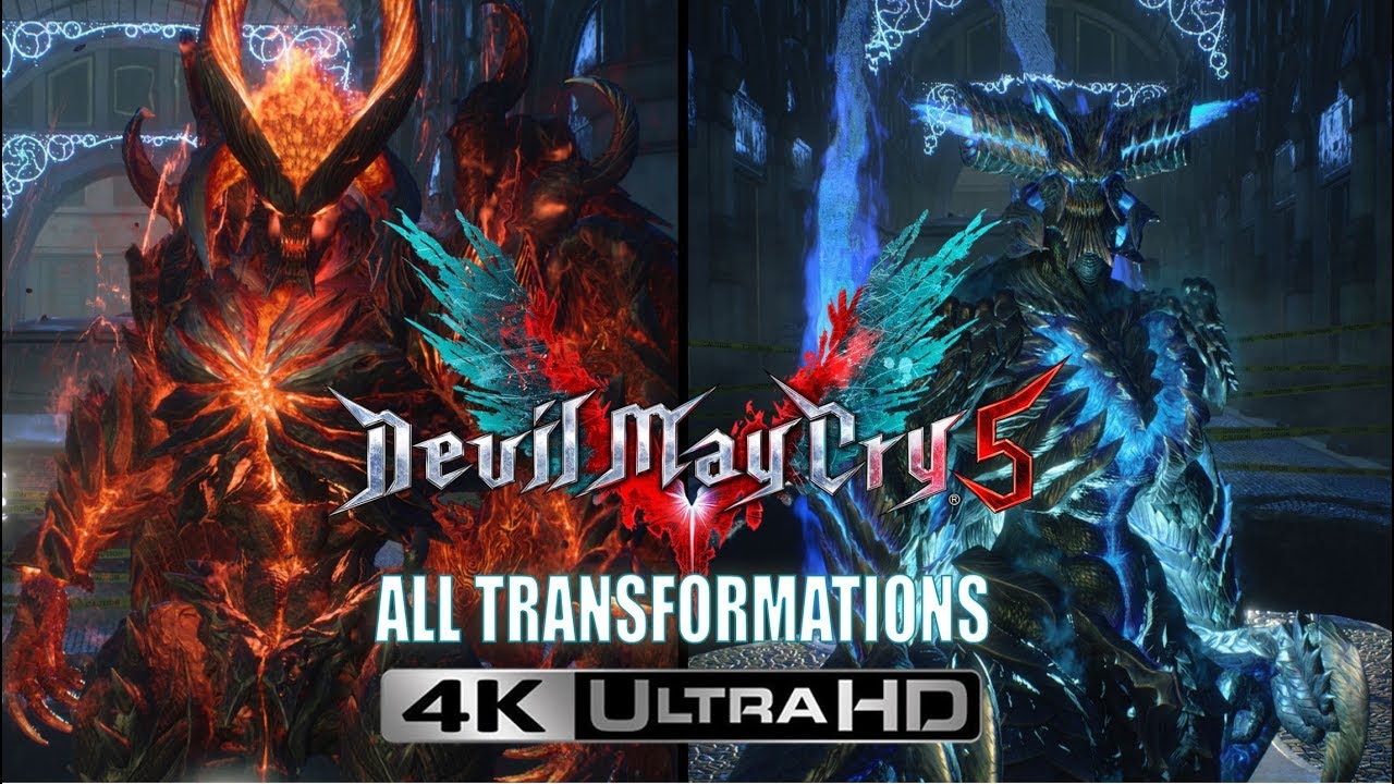 DEVIL MAY CRY 5 - TOUTES LES TRANSFORMATIONS (V, Dante, Nero & Vergil ...