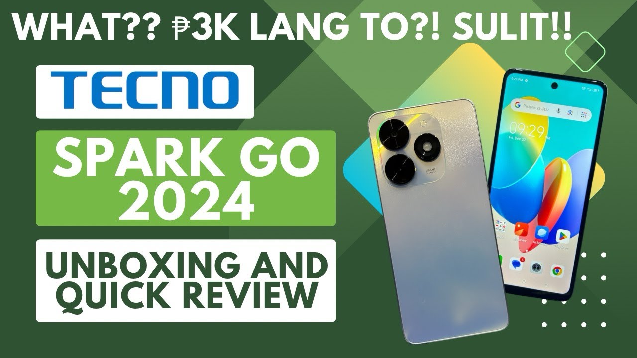 TECNO SPARK GO 2024 - Unboxing and Quick Review - YouTube