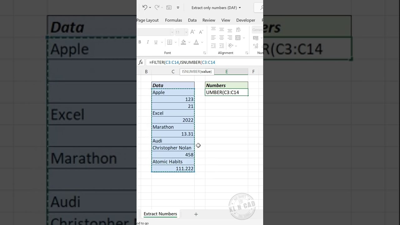 Excel Formula To Extract Only Numbers From A List YouTube Excel Formula To Extract Only Numbers From A List YouTube