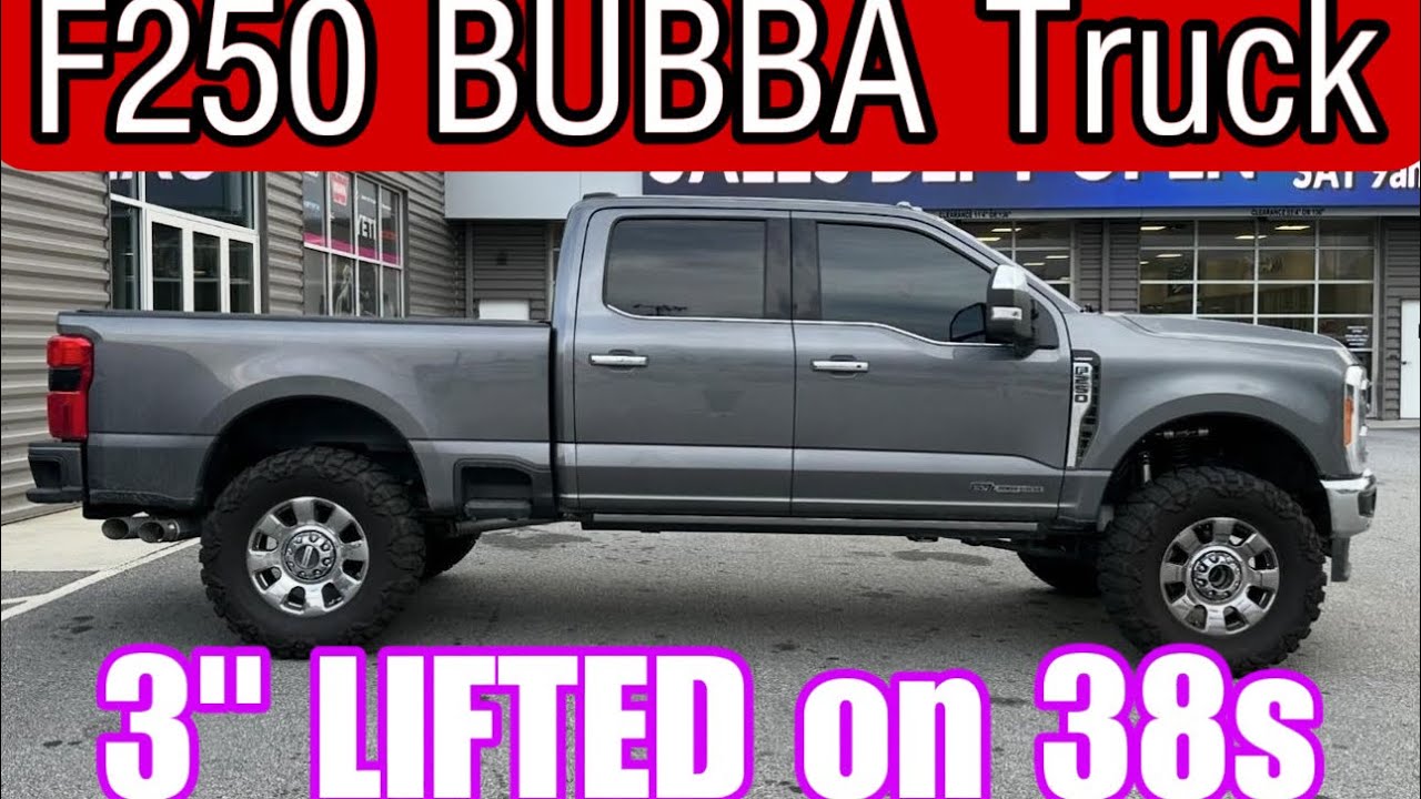 Ford F250 BUBBA Truck 3" LIFTED on 38s-Nitto MUD Grapplers - YouTube