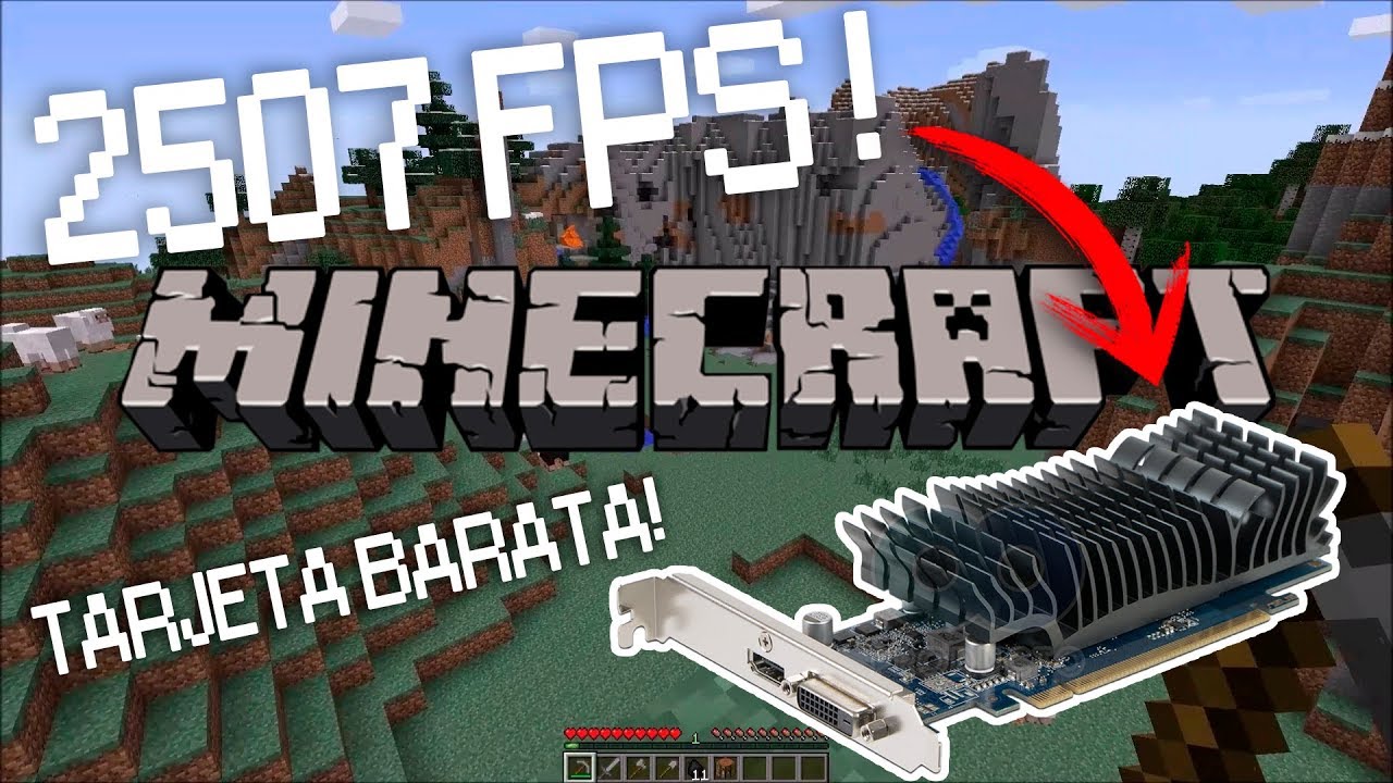 Minecraft Alcanza 2500 FPS con la GPU MÁS BARATA de Nvidia! GT 1030 ...