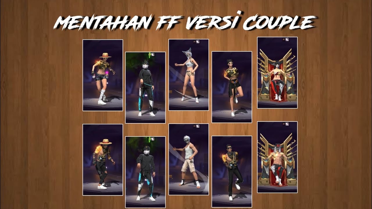 10 MENTAHAN EMOT FF || COUPLE CEWE & COWO || VERSI SS 9:16 - YouTube