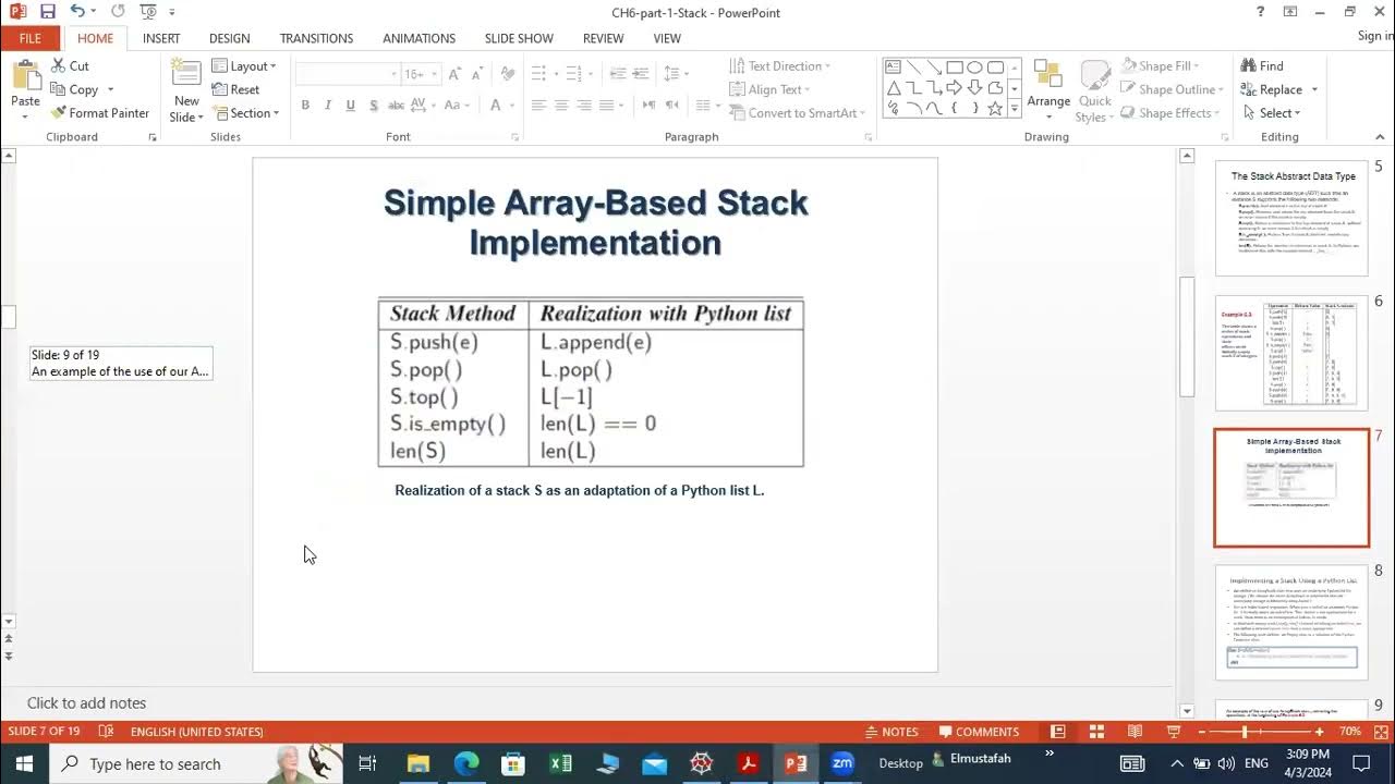 cs250 chapter6 stack lecture2 - YouTube
