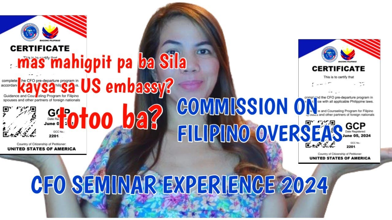 MY CFO SEMINAR EXPERIENCE 2024 K1VISA | COMMISSION ON FILIPINO OVERSEAS | MANILA - YouTube