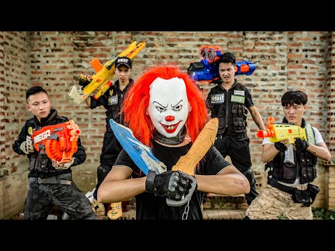 30 Minutes Nerf War Battle SWAT & CRIME