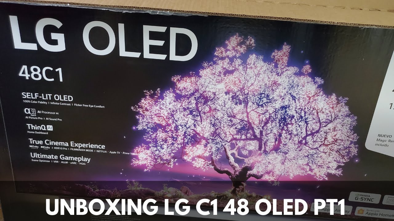 LG C1 48 inch unboxing pt 1, the best gaming TV in 2021 (so far) - YouTube