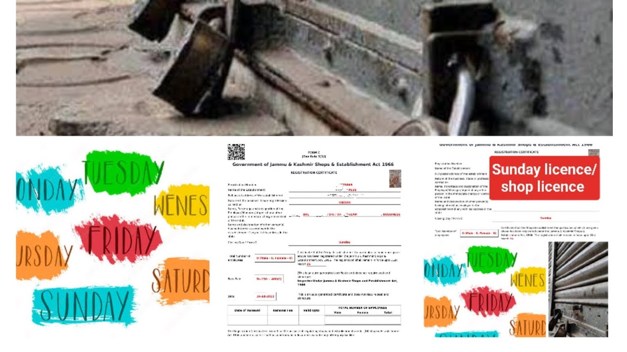 How to apply for shop license/# Sunday licence/#shop registration ...
