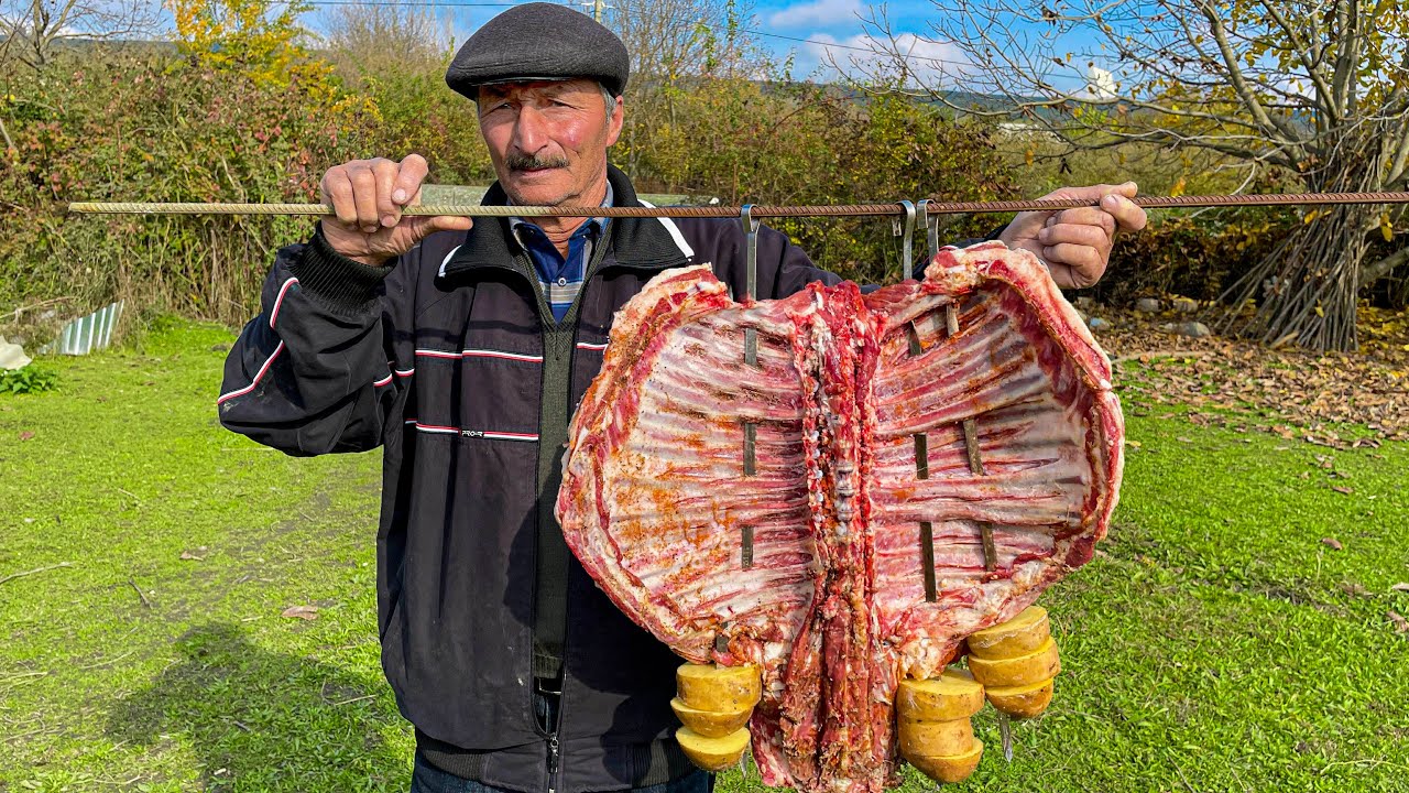 Traditional Azerbaijani Dish SEBET in Tandoor♨️Peaceful Life in the ...