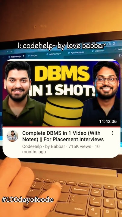 Three Youtube Videos To Master Dbms Codehelp Gatesmashers Knowledgegatekg Shorts Short