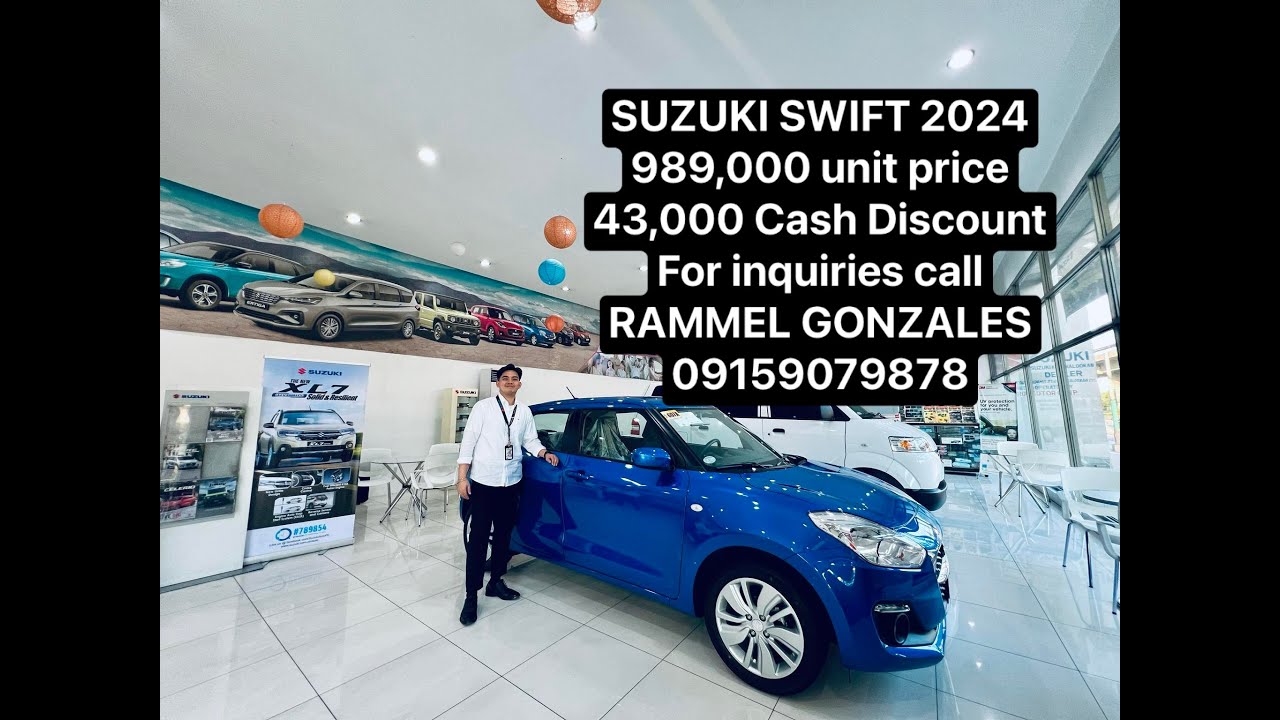 SUZUKI SWIFT HATCHBACK 2024 MODEL BLUE COLOR. #rammelgonzales - YouTube